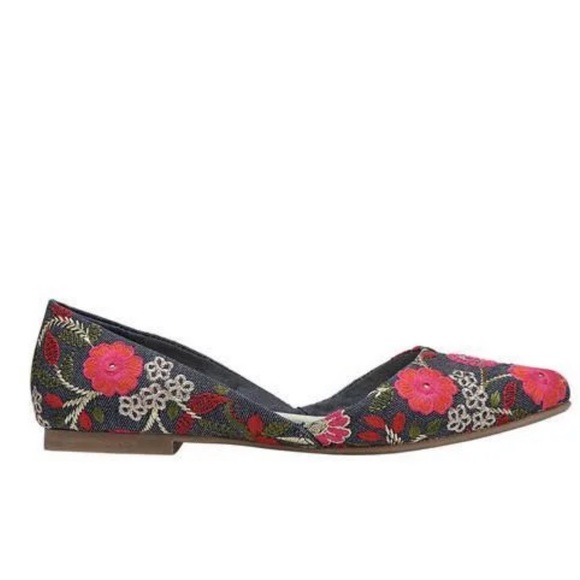 Buckle | Shoes | Floral Brocade Classic Modern Skimmer Ballet Flats ...